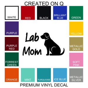 Labrador Retriever Lab Mom Decal / Lab Decal / Lab Mom Decal / Dog Love ...