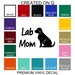 Labrador Retriever Lab Mom Decal / Lab Decal / Lab Mom Decal / Dog Love ...