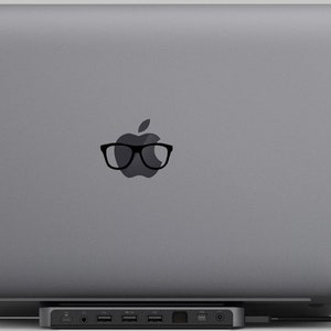 MacBook Decal / Nerd Glasses Decal / Laptop Decal / Bookworm Decal ...