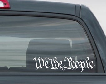 We the People Flag Vinyl Decal Sticker Custom USA Vinyl Decal Patriotic ...