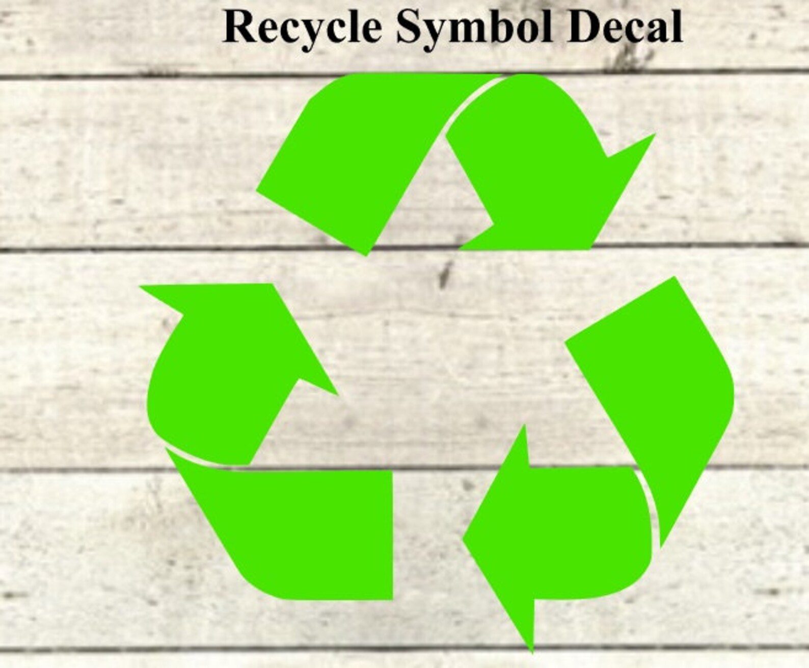 Recycle Decal / Recycle Sticker / Recycle Vinyl Sticker / | Etsy