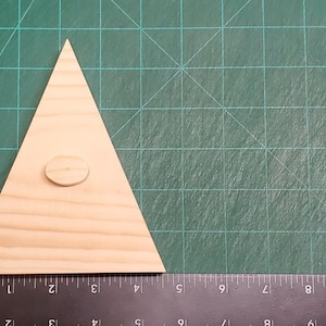 Set of 3 Unfinished Wood Triangle Gnomes With Noses / Unfinished Wood ...