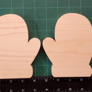 2 Pack Unfinished Wood Mittens Cutouts / DIY Fall Decor / DIY Winter ...