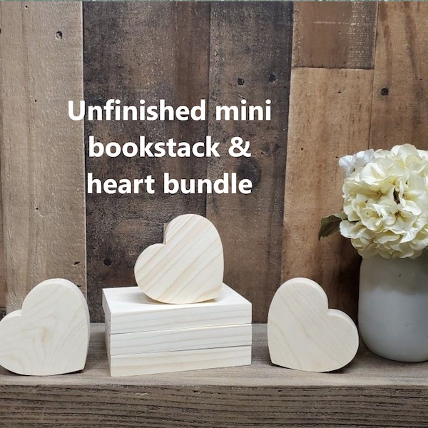 Mini Book Stacks - Etsy