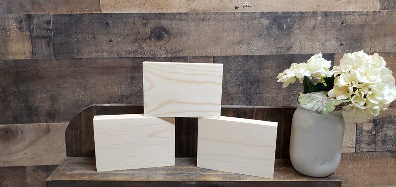 Unfinished Mini Book Stack / 3 Pack Unfinished Block Signs / - Etsy