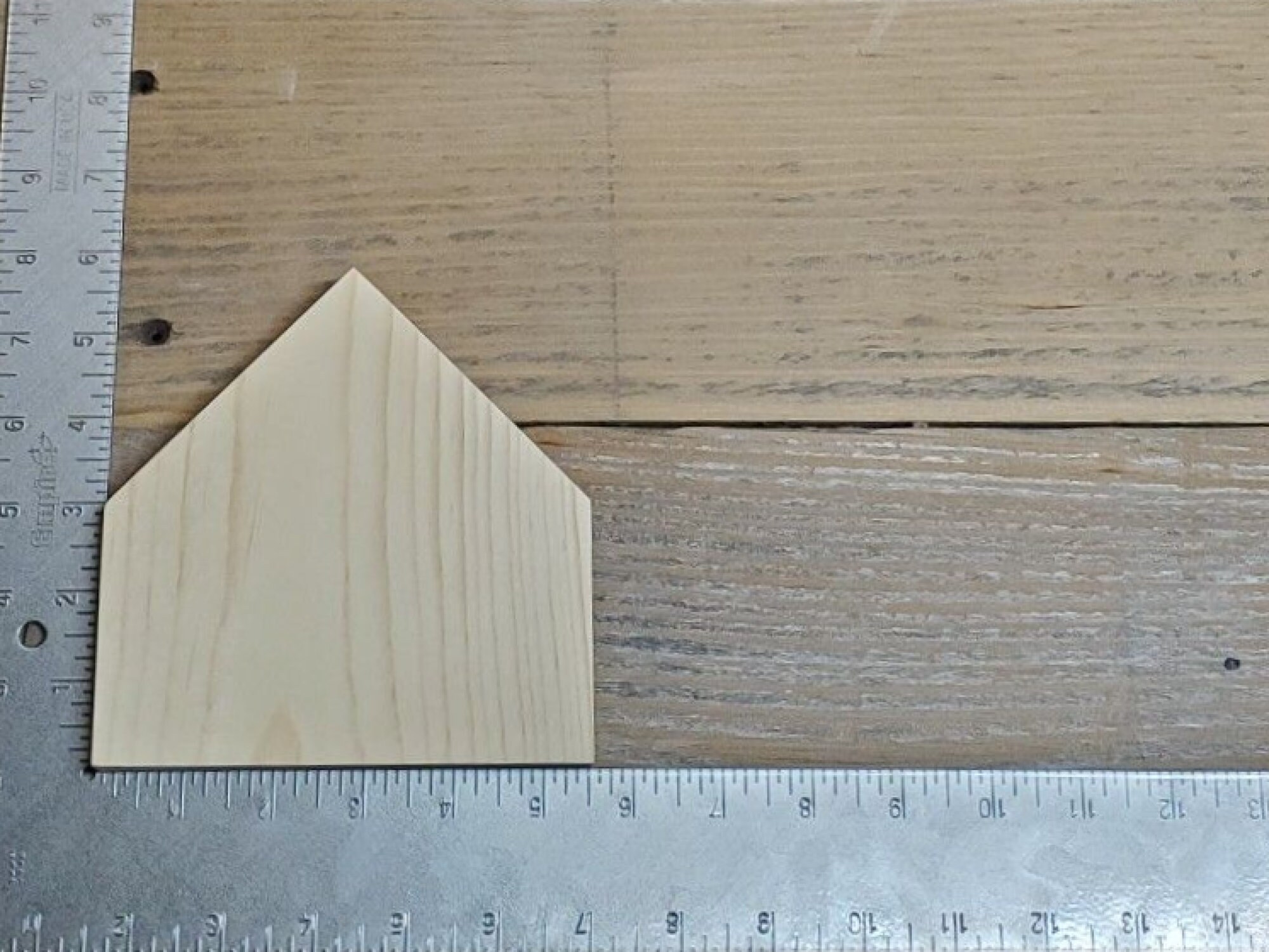 5.5 Home Plate Blank Wood Cut Out / Blank House Shaped - Etsy UK