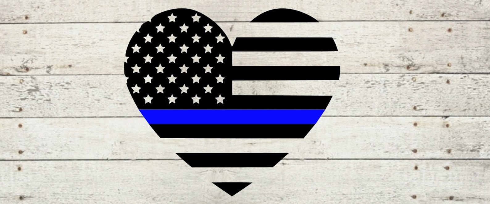 Thin Blue Line Heart Decal / Sticker / Back the Blue / Laptop - Etsy