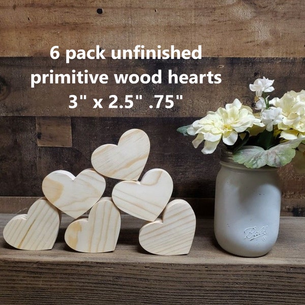 Primitive Hearts - Etsy