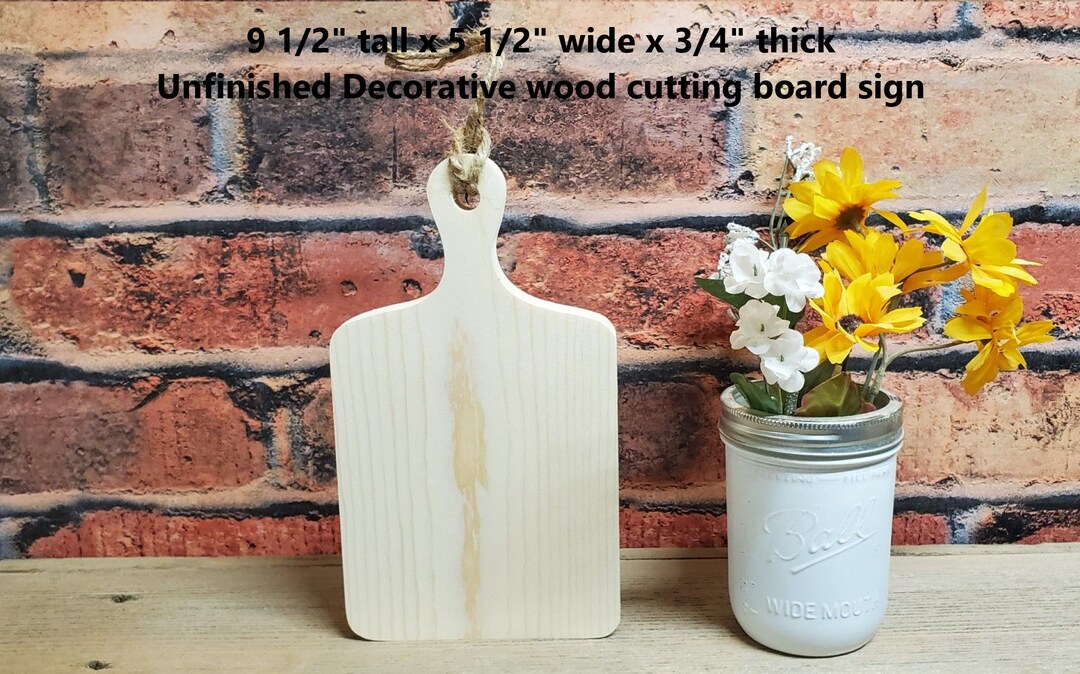 Unfinished Cutting Board Wood Cut Out / Blank Cutting Board Sign ...