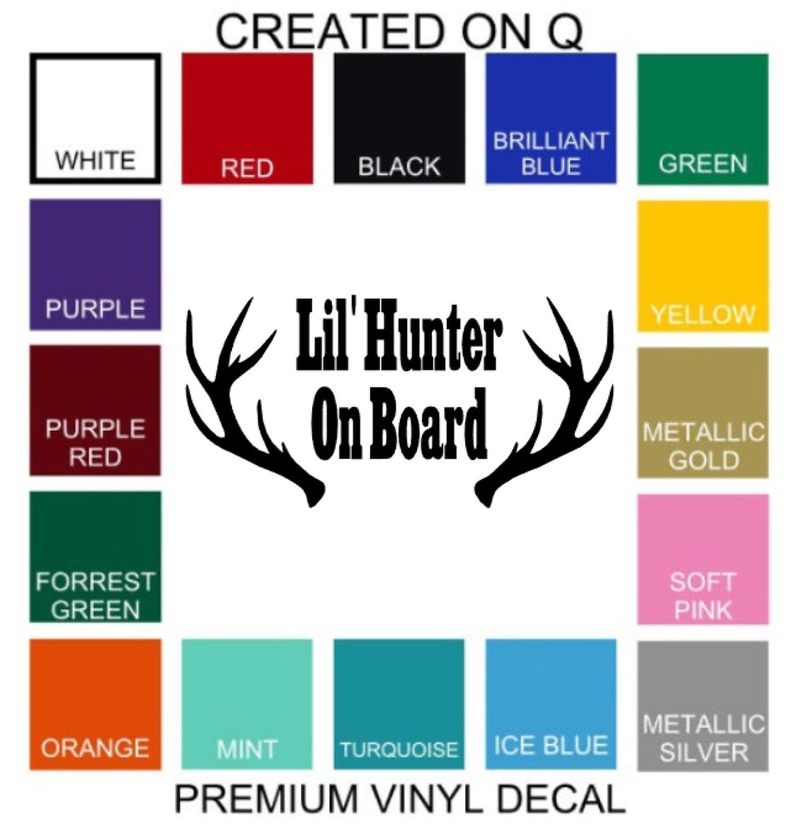 Lil' Hunter on Board / Vinyl Decal / Vinyl Sticker / Baby | Etsy