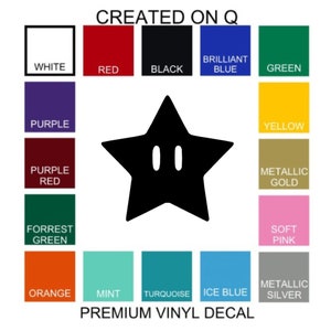 Mario Brothers Starman Decal / Video Game Decal / Invincible Star Decal ...