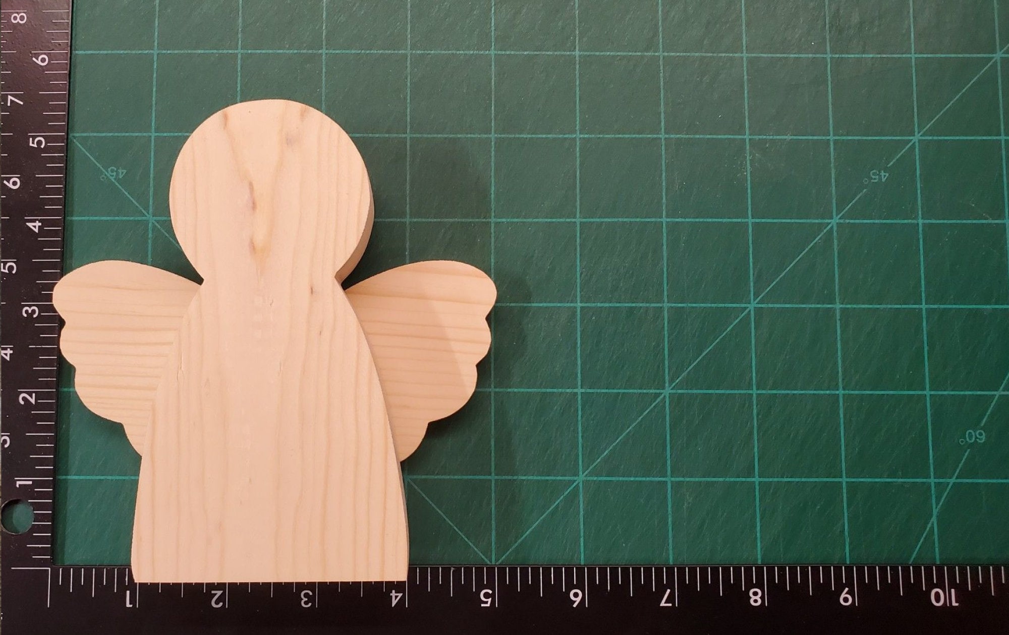 3 Pack Unfinished Mini Angels Wood Blanks / DIY Fall Decor / DIY Winter ...
