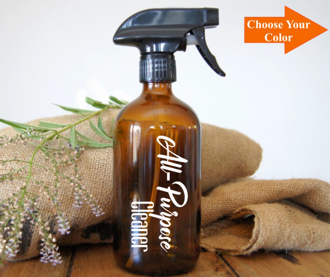 Custom Spray Bottle Decal / Spray Bottle Labels / 16 Oz Spray Bottle ...