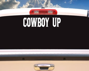Cowboy up Sticker - Etsy