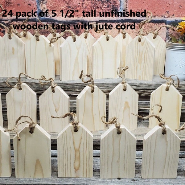 Small Wood Tags - Etsy