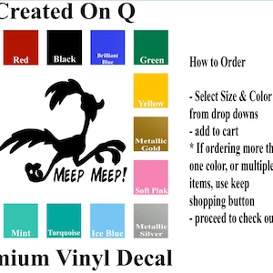 Road Runner Vinyl Decal / Truck Decal / Car Decal / Decal / Sticker ...