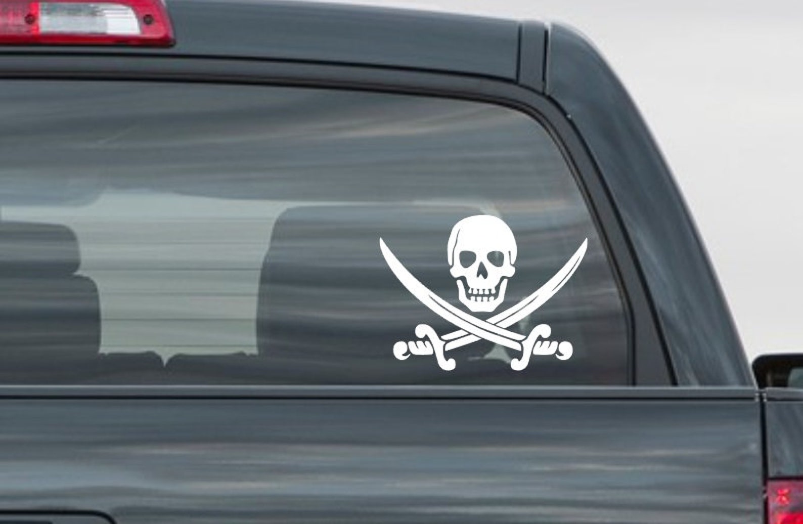 Jolly Rogers Decal / Skull Decal / Skull and Bones Decal / Truck Decal ...