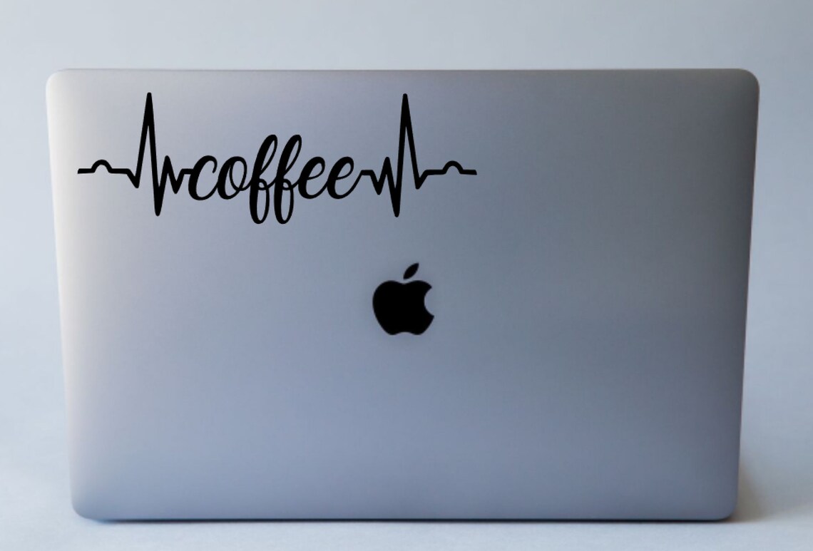 Heartbeat Coffee Decal / Coffee Heartbeat / Sticker / Decal / EKG / ECG ...