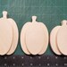 3 Pack Unfinished Mini 3D Wood Pumpkins Made From Solid Pine / DIY Fall ...