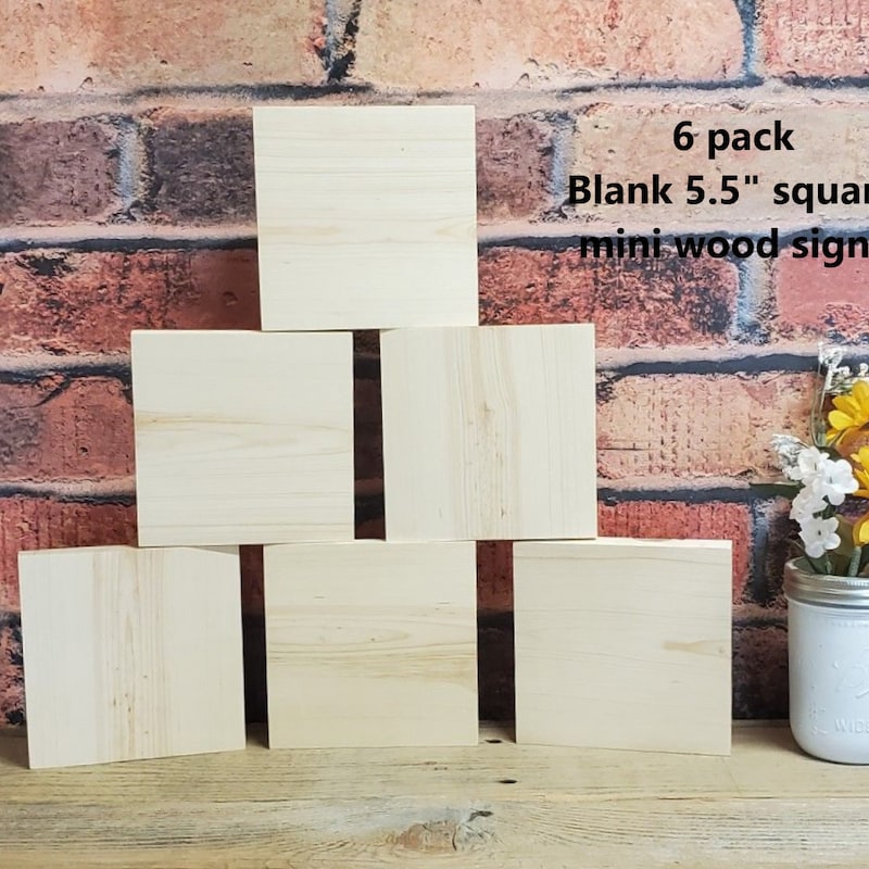 Wood Tiles Centerpiece - Etsy