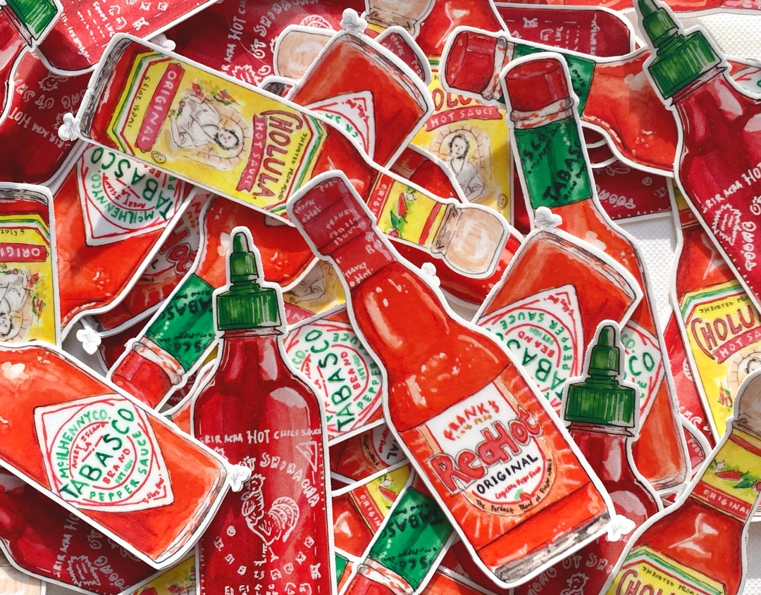 Hot Sauce Stickers Spice up Your Style - Etsy
