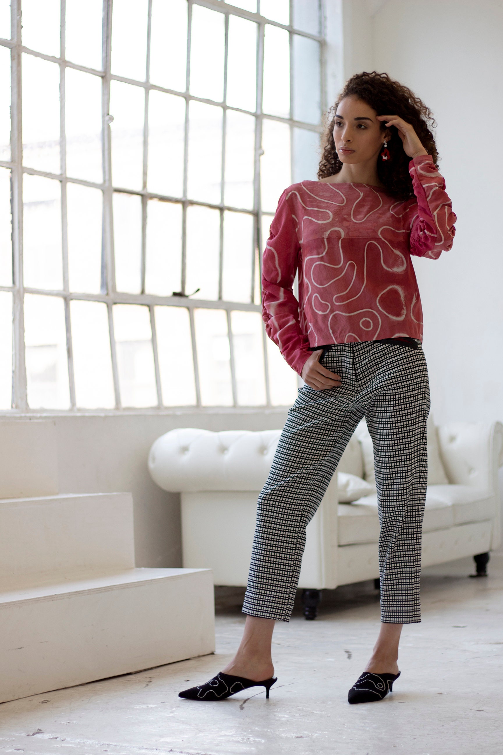 Windowpane Pants - Etsy