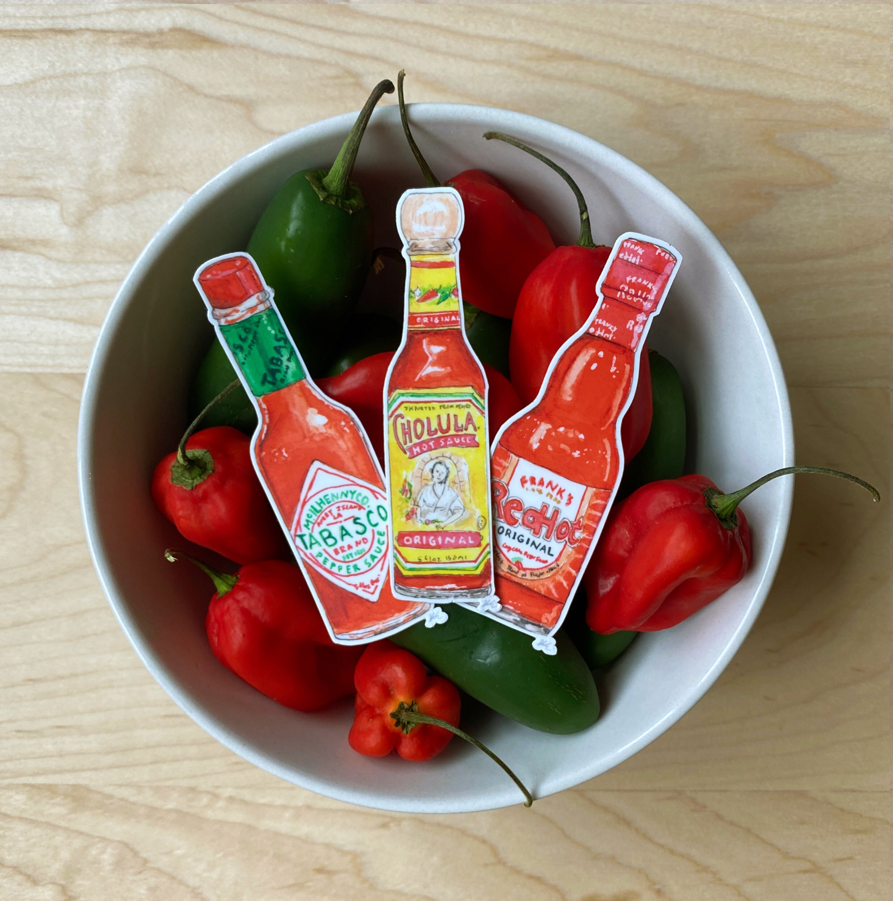 Hot Sauce Stickers Spice up Your Style - Etsy