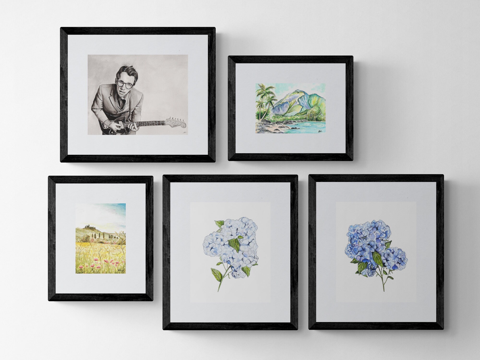 Custom Watercolor Paintings Personalized Artwork Unique - Etsy