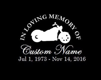 Motorcycle decal | Etsy