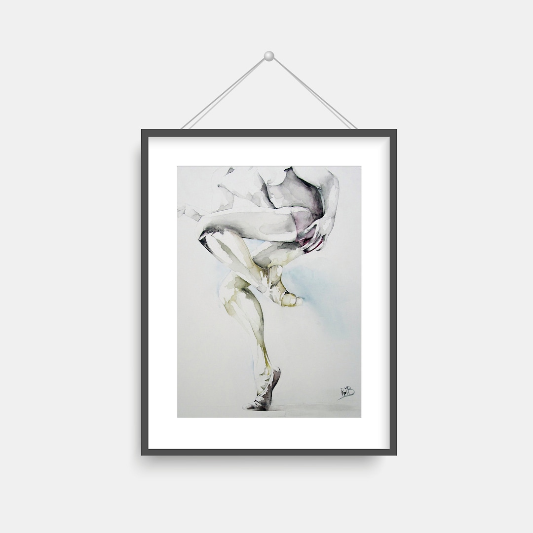 Male Dancer Print From Original "majestic" Watercolor Painting by ...