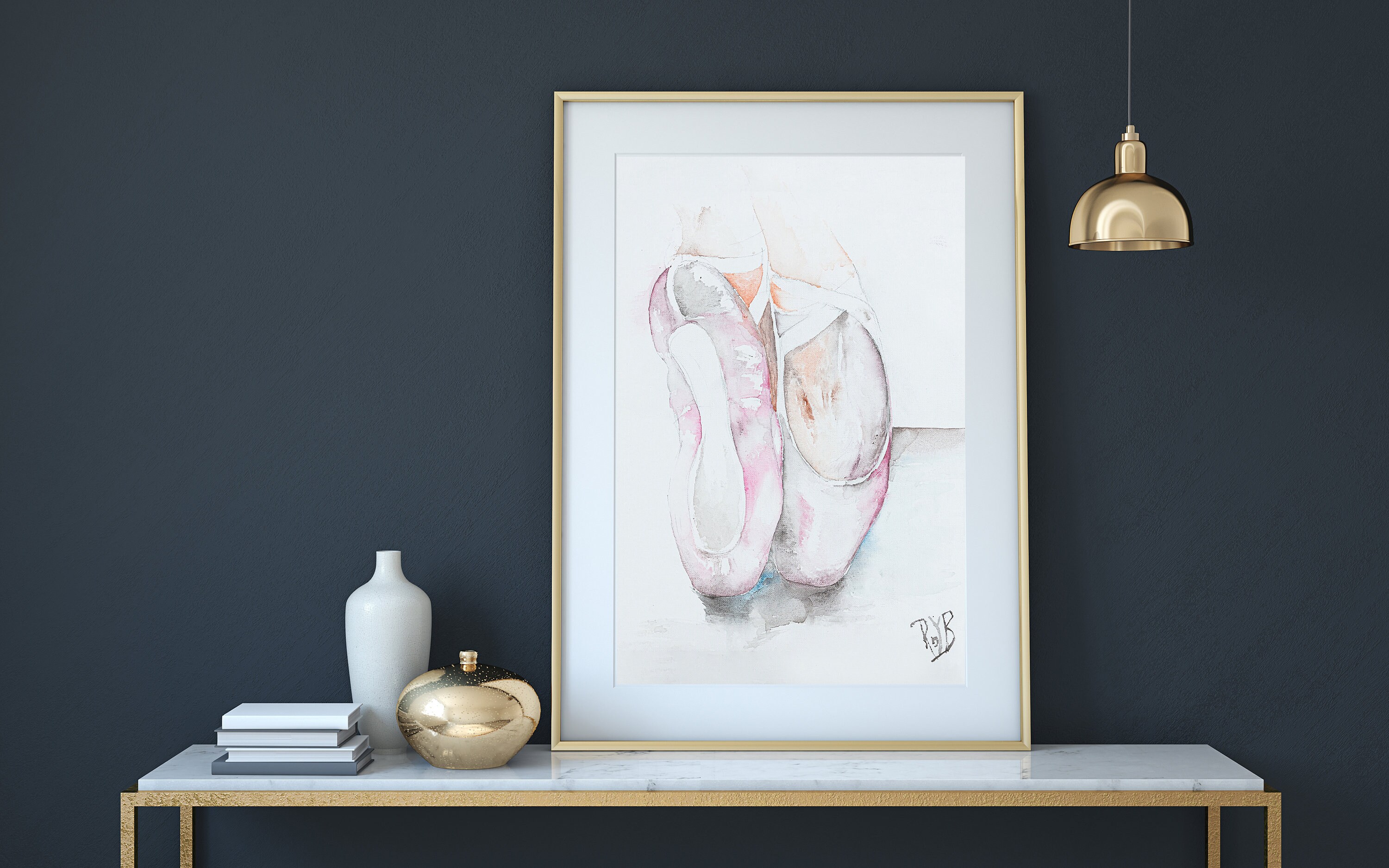 Ballet Shoes Poster From Original 5th Watercolor Painting by Artist Roy ...