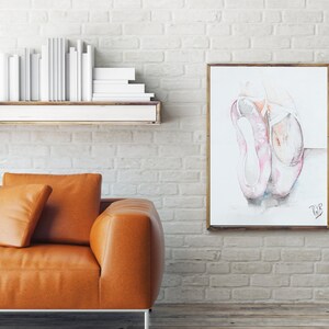 Ballet Shoes Poster From Original 5th Watercolor Painting by Artist Roy ...