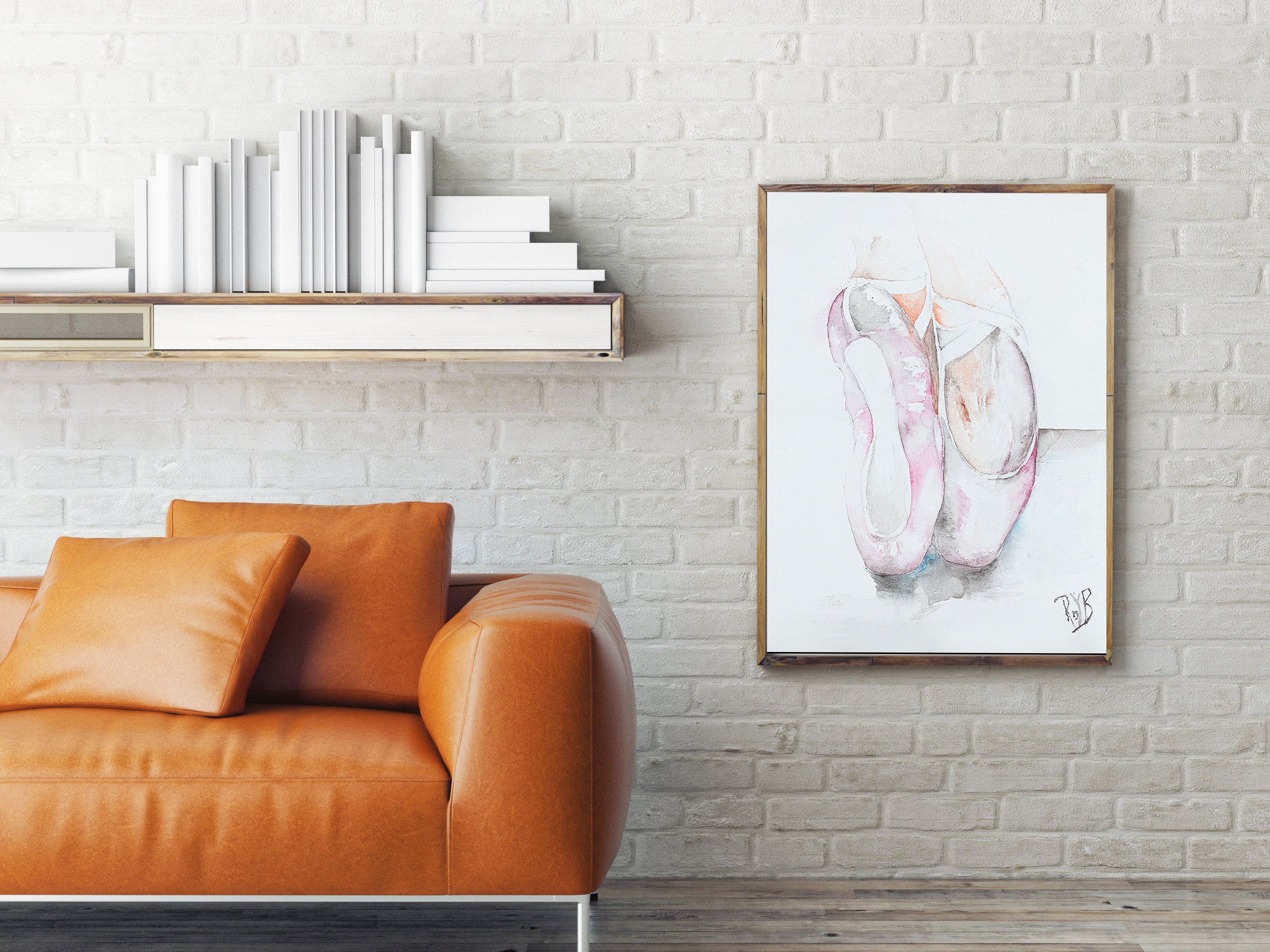 Ballet Shoes Poster From Original 5th Watercolor Painting by Artist Roy ...