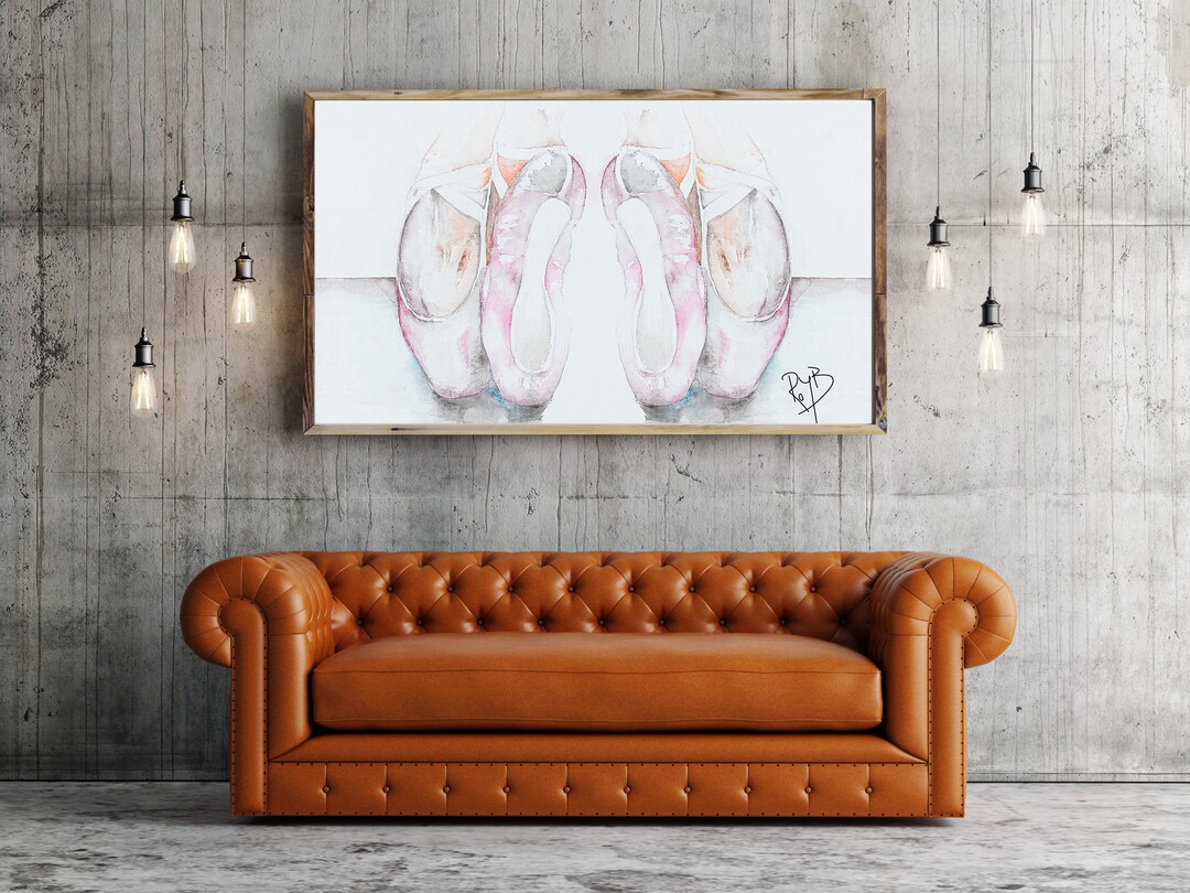 Ballet Shoes Print From Original "en Pointe" Watercolor Painting by ...