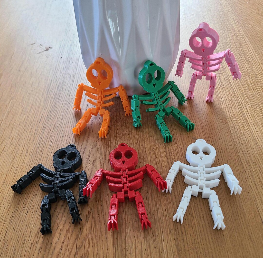 Articulated Skeleton - Key Chain, Charm, Pendant - Etsy