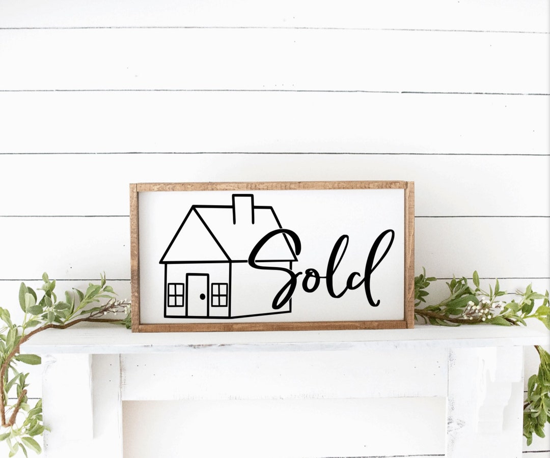 Sold Sign Realtor Sold Sign Sold by Real Estate Sign Real Estate Agent ...