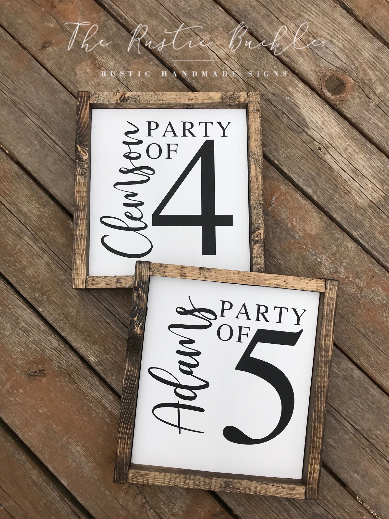 Family Name Party of Sign | Family Party of Sign | Party of Sign ...