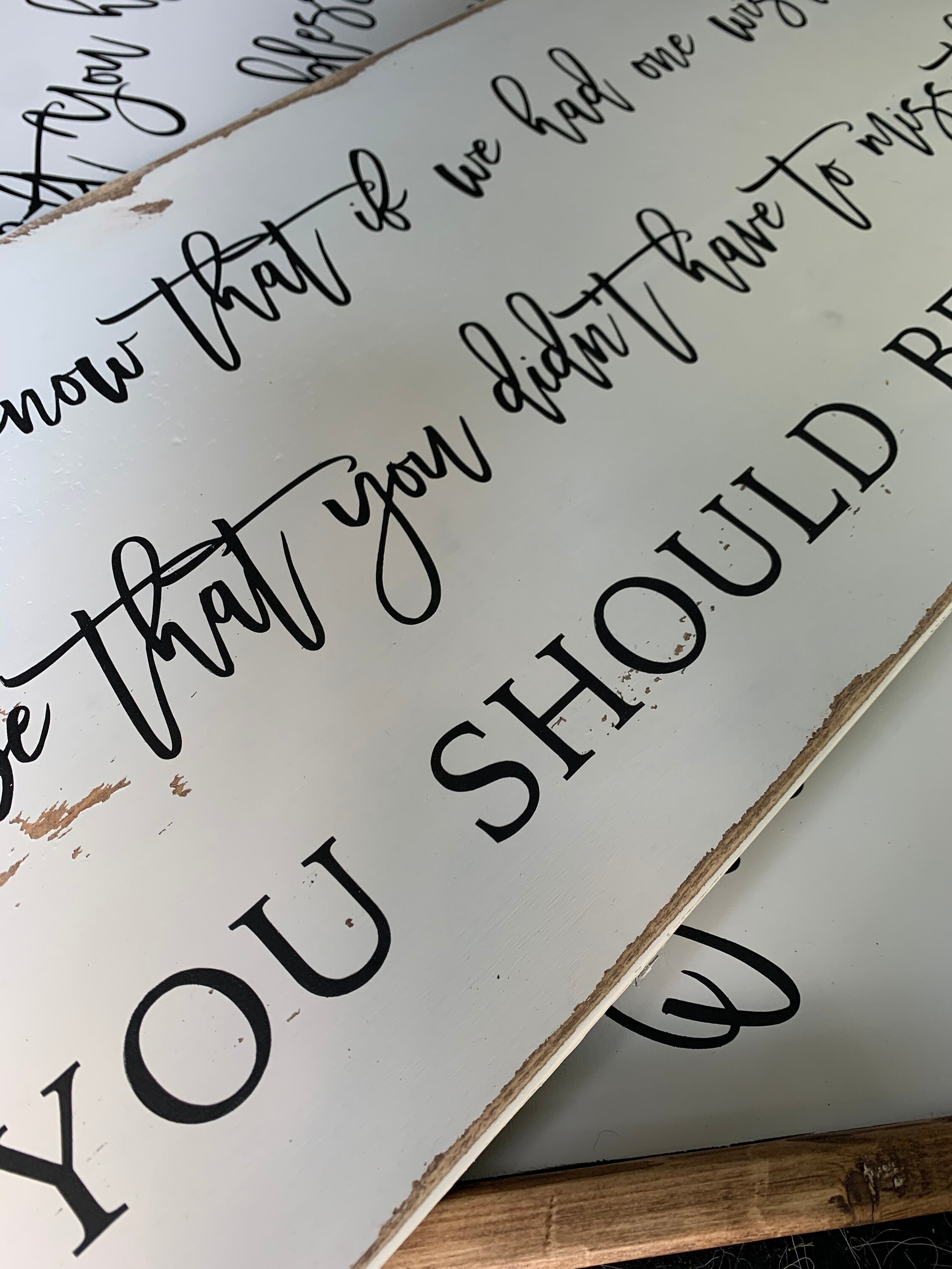 You Should Be Here Sign, Wedding Sign Decor, Wedding Memorial Sign ...