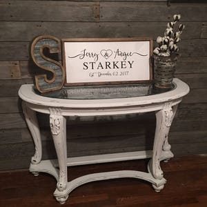 Anniversary Sign, Wedding Sign, Established Sign, Wedding Decor ...
