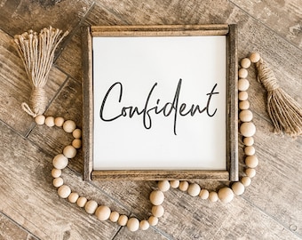 Confidence Sign | Etsy