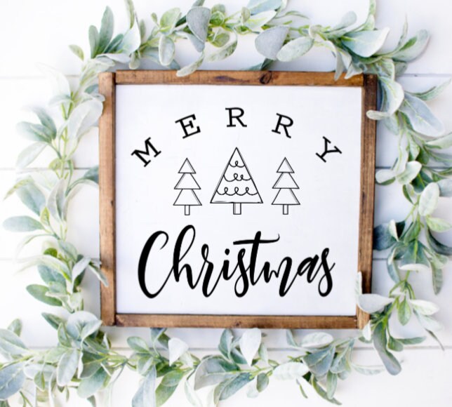 Merry Christmas Sign Merry Christmas Decor Christmas Signs | Etsy