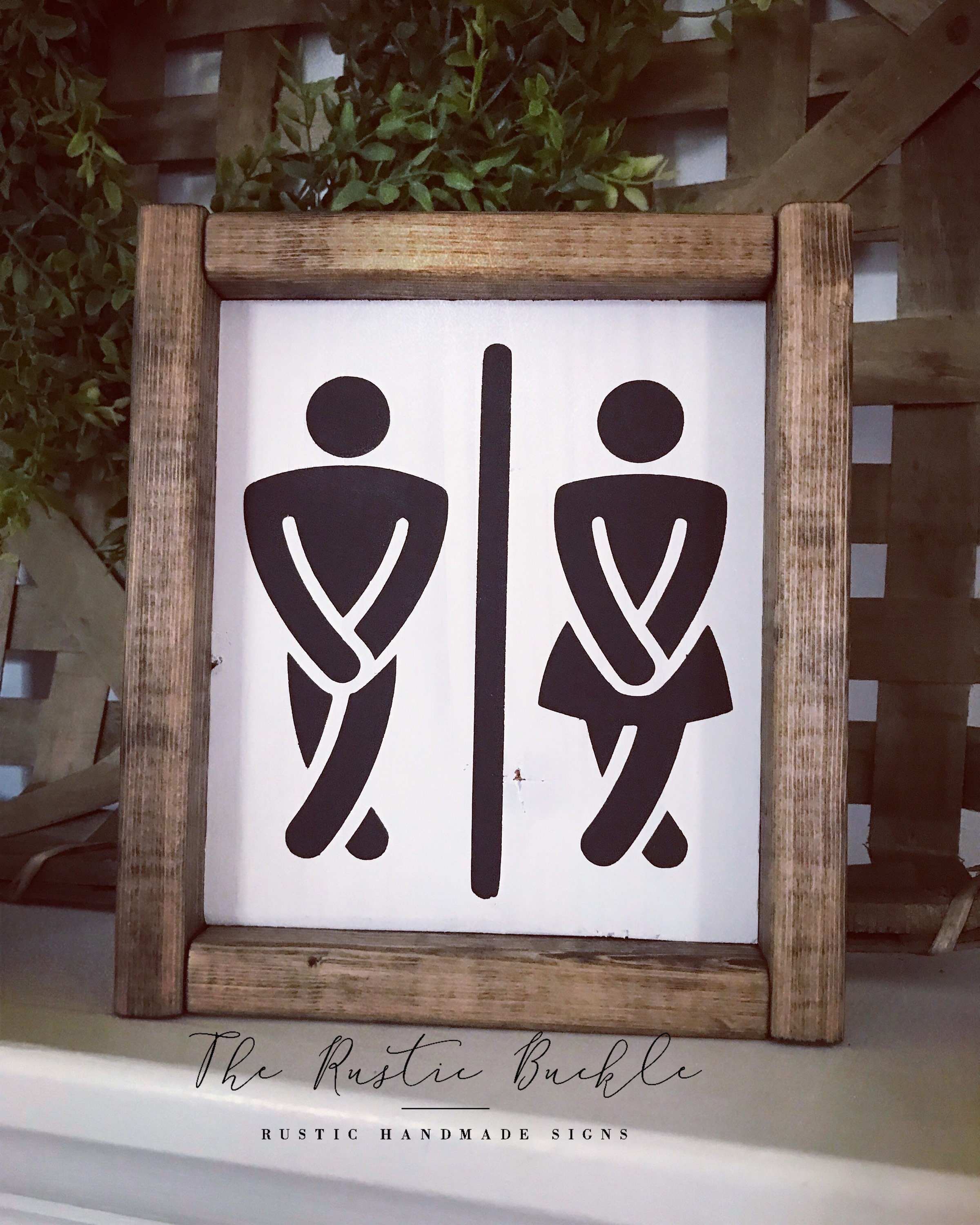 Funny Unisex Bathroom Sign