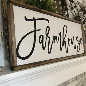Farmhouse Sign, Farmhouse Decor, Rustic Farmhouse Sign, Framed ...