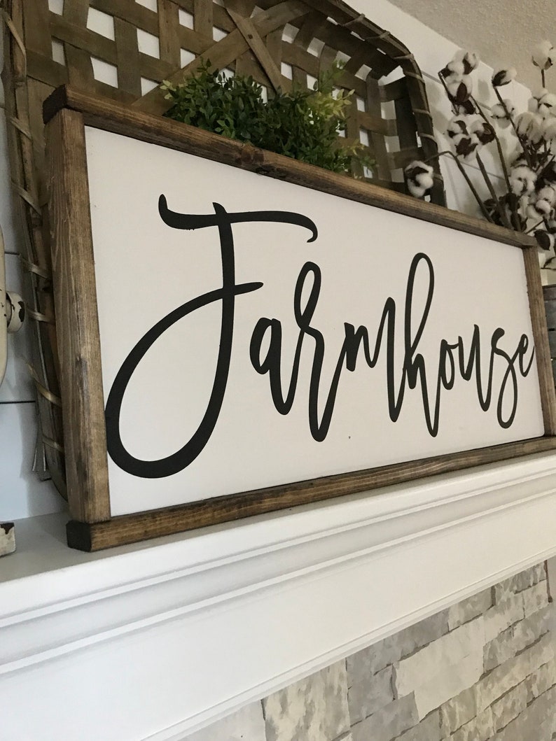 Farmhouse Sign Farmhouse Decor Rustic Farmhouse Sign Framed | Etsy