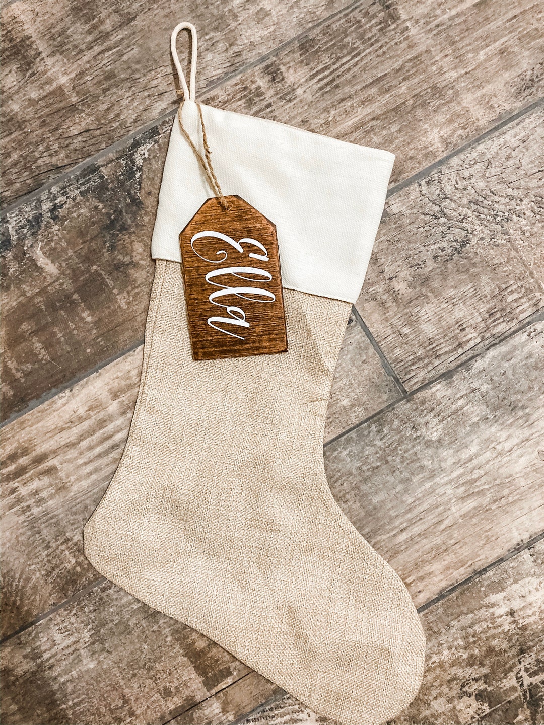 Stocking Tag, Custom Name Stocking Tag - Etsy
