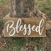 Blessed Sign, Rustic Blessed Sign, Farmhouse Style, Rustic Home Decor ...