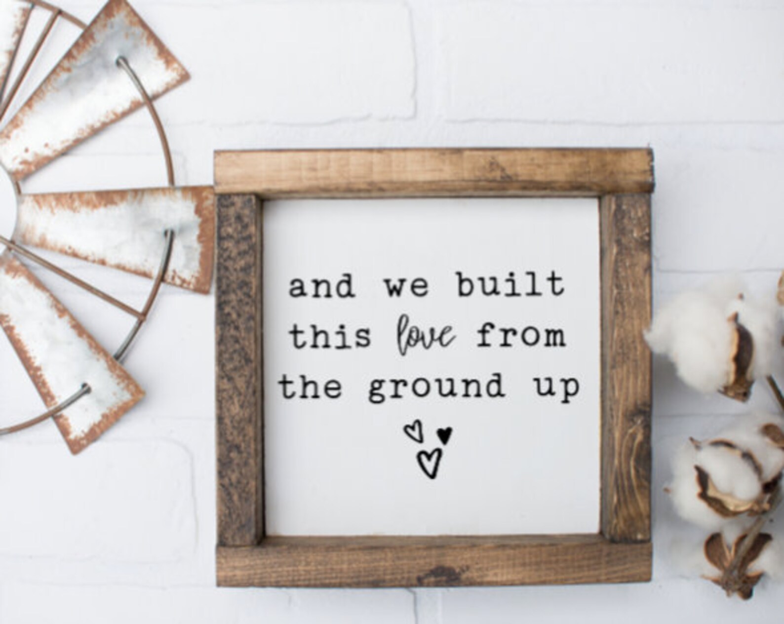 Built This Love, Ground up Sign, Home Decor, Rustic Home Decor, Wall ...