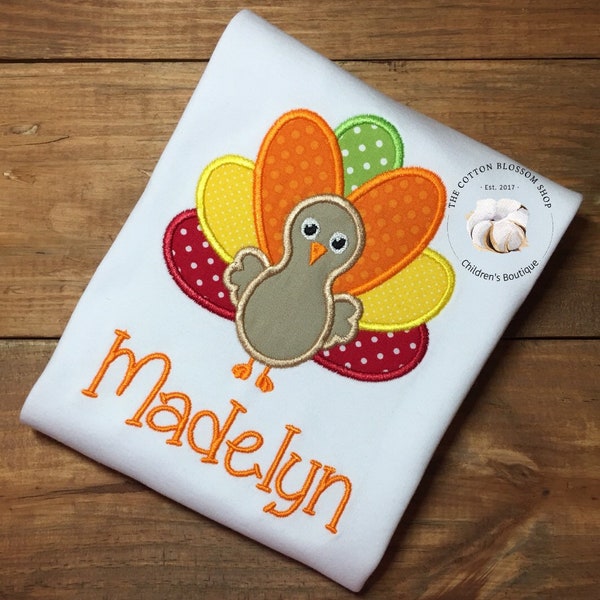 Girls Turkey Shirt - Etsy