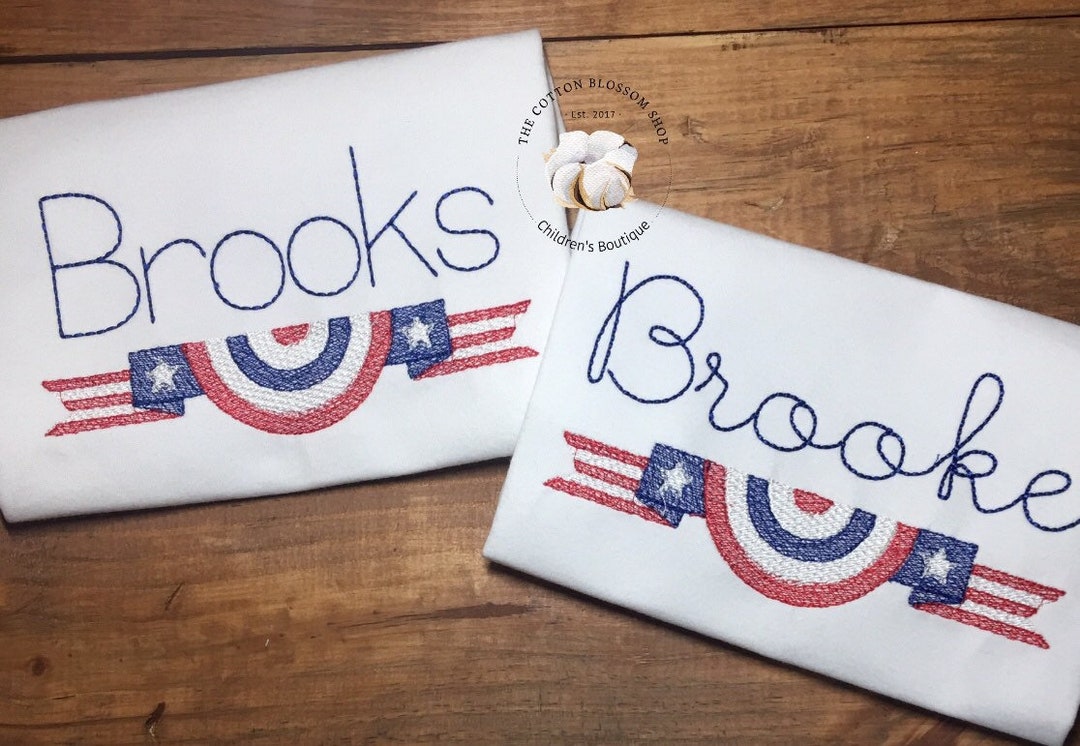 Matching 4th of July Appliqué Shirts: Brother & Sister Set - Etsy