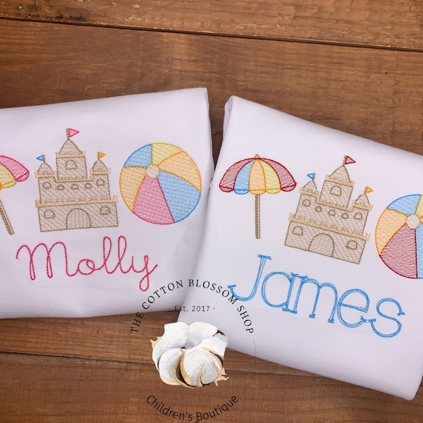 Beach Applique - Etsy